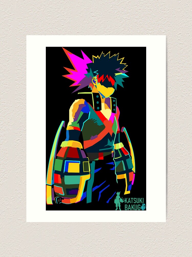"MHA Anime Bakug0 The Angry Hero/Perfect Design For Friends" Art Print ...