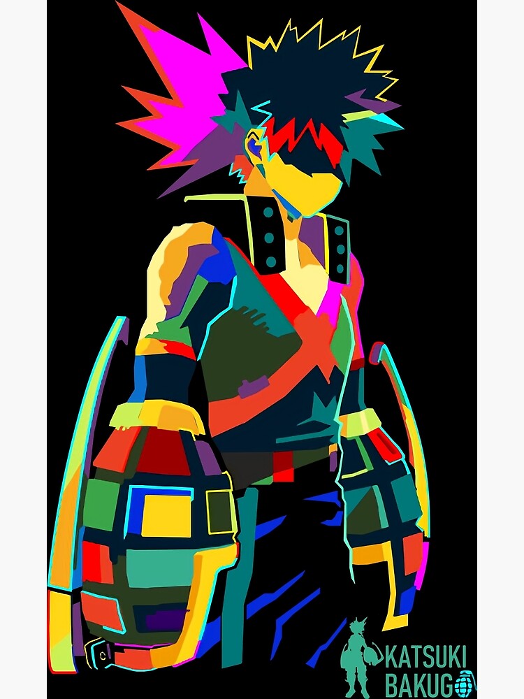 "MHA Anime Bakug0 The Angry Hero/Perfect Design For Friends" Art Print ...