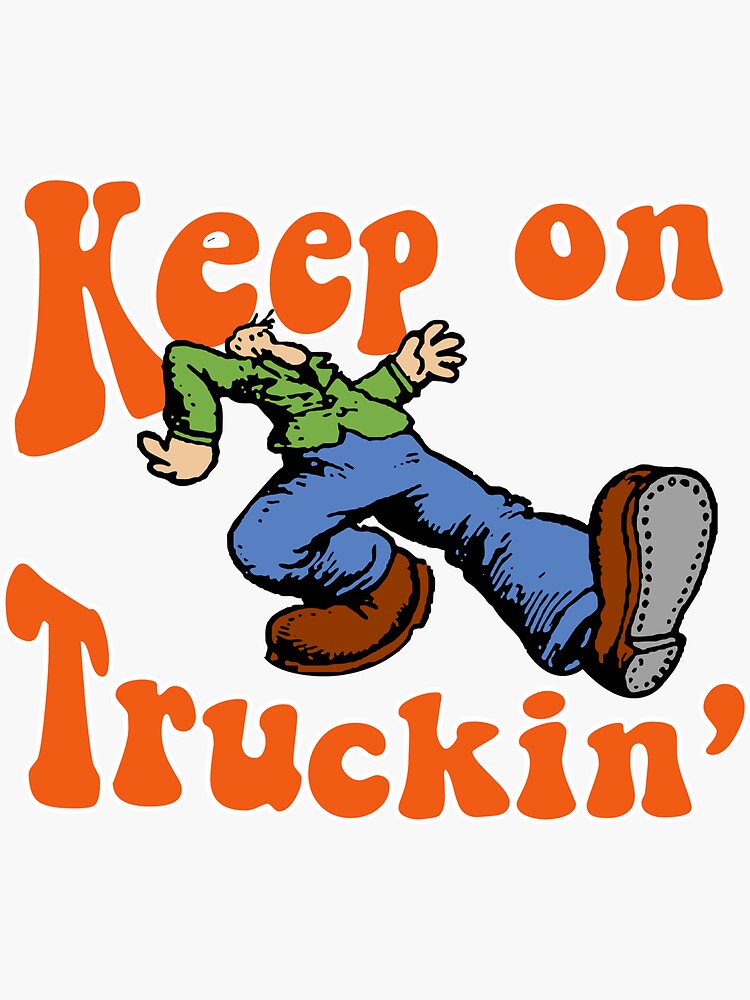 "Keep on TruckinTee Shirt Iron" Sticker for Sale by bimapandhu | Redbubble