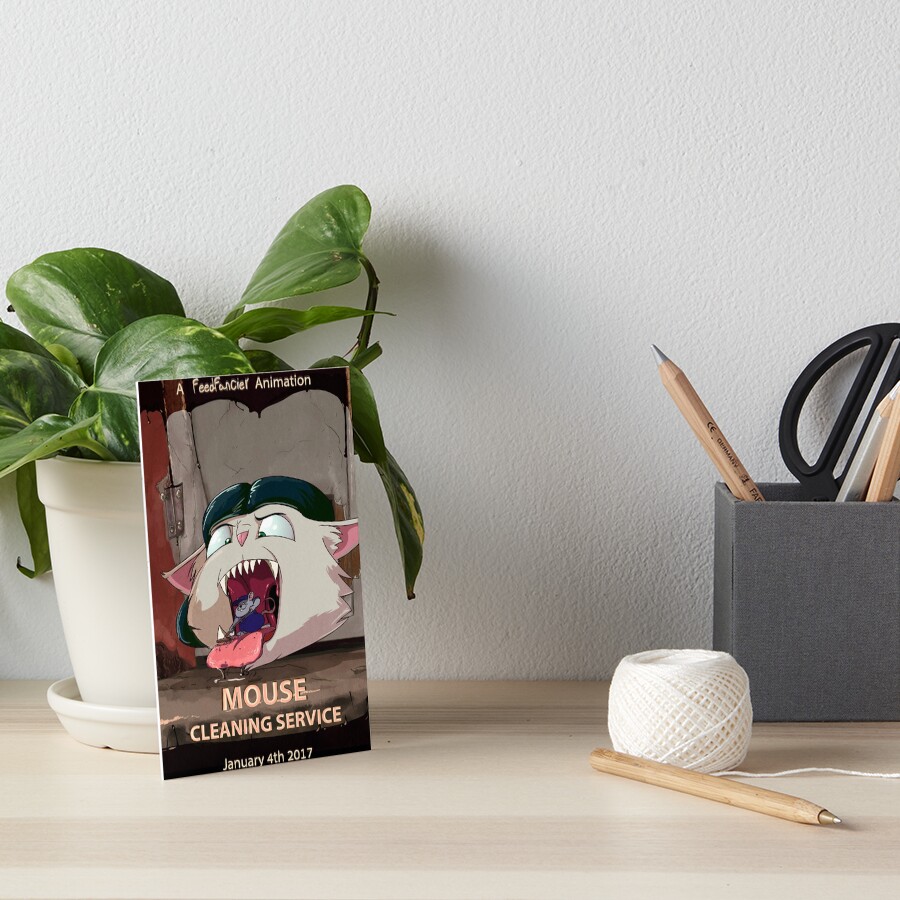 "Mouse Cleaning Service - Poster" Art Board Print for Sale by ...
