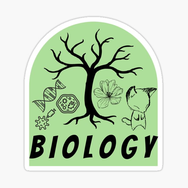 "Subject Labels | Biology" Sticker for Sale by PrintyRelatable | Redbubble