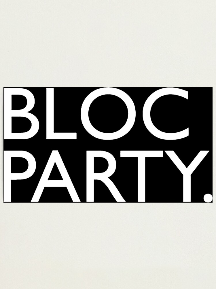 "Bloc Party Logo" Photographic Print for Sale by ogisiJe | Redbubble