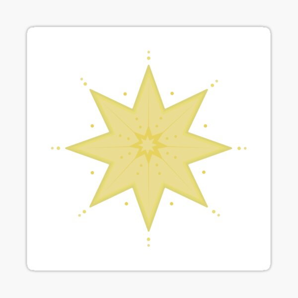 "Cute star in yellow color" Sticker for Sale by OM-lova | Redbubble