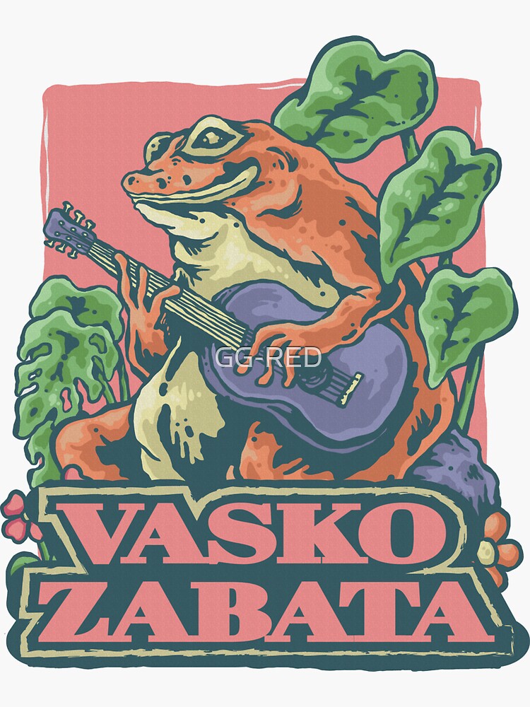 "Vasko Zabata, Vasko Jabata" Sticker for Sale by GG-RED | Redbubble