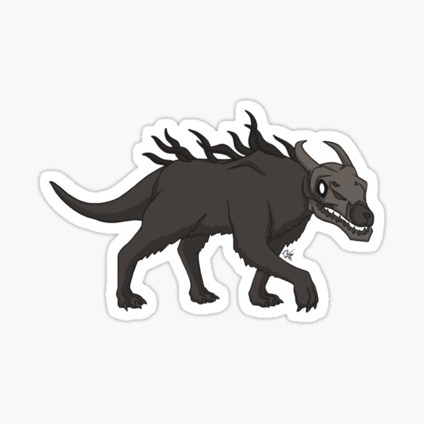"Cryptid, Devil Wolf" Sticker for Sale by RexArts | Redbubble