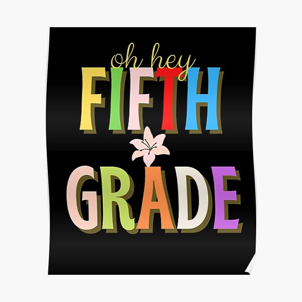 "cute colorful oh hey 5th grade Back to School For Teachers And ...