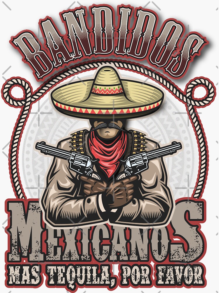 "Bandidos T-Shirt Design" Sticker for Sale by Textilehub | Redbubble
