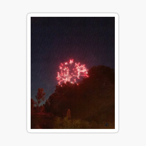 "Backyard Fireworks " Sticker for Sale by OhioSunshine | Redbubble