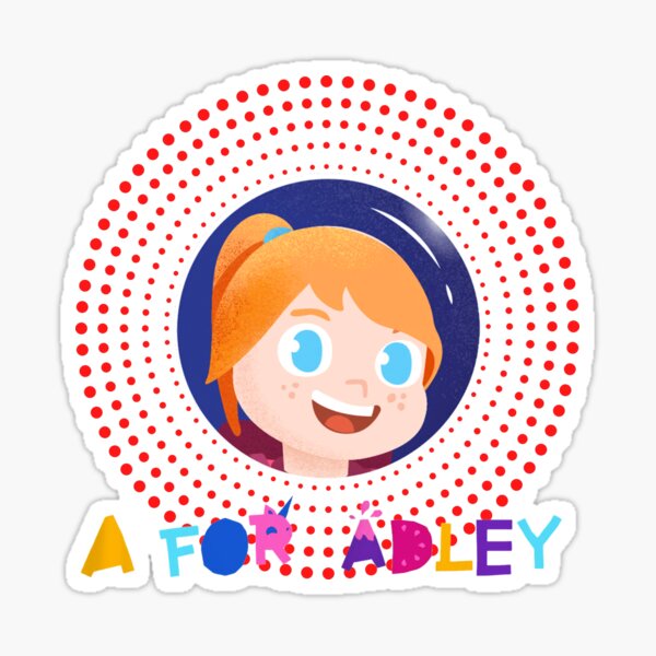 "a for adley , funny for school" Sticker for Sale by carla-niki | Redbubble
