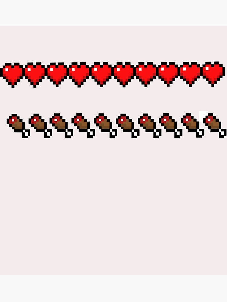 "Minecraft Health Bar" Poster for Sale by ballaszicarid | Redbubble