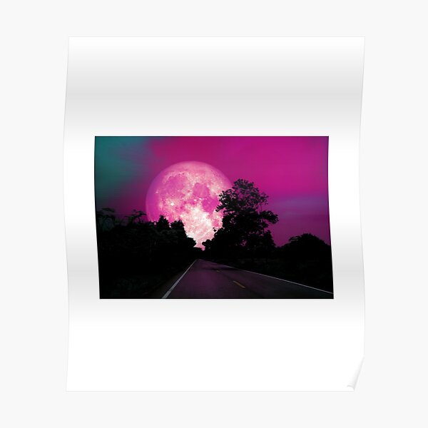 "georgia okeeffe pink moon over water" Poster for Sale by Huluhub ...