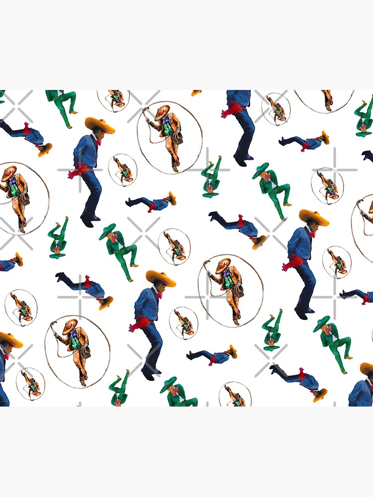 "Dancing Cowboys Charros Folklorico Dancer Pattern" Sticker for Sale by ...