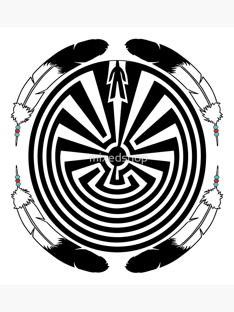 " Tohono O'Odham Nation - Native American Symbol - Man In The Maze ...