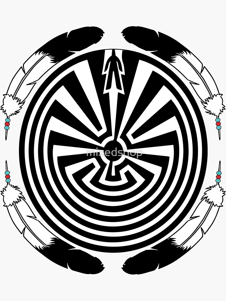 " Tohono O'Odham Nation - Native American Symbol - Man In The Maze ...
