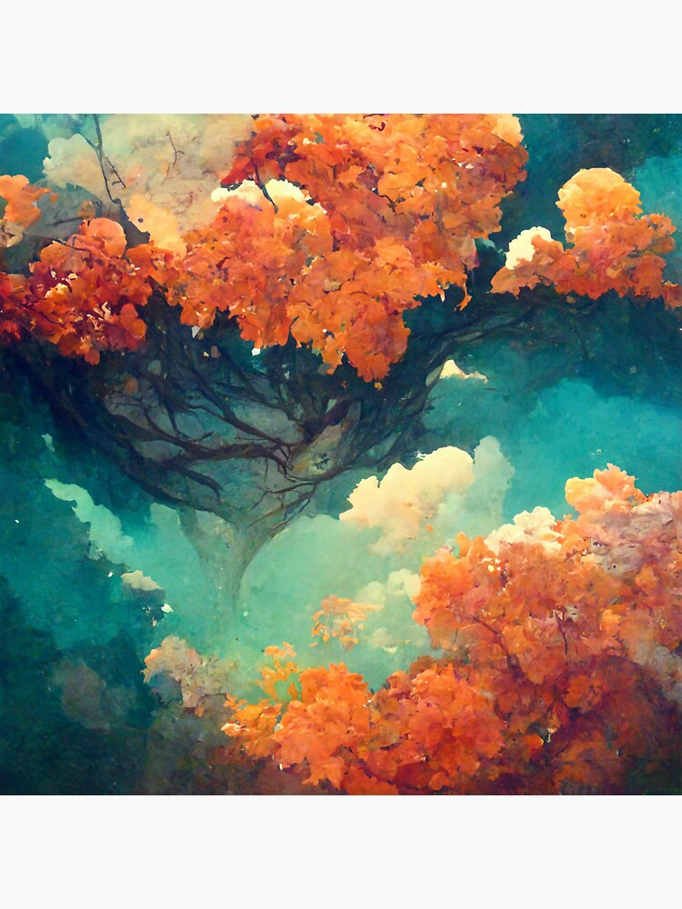 "Fluffy Fey Tree" Sticker for Sale by ART-SHAK | Redbubble