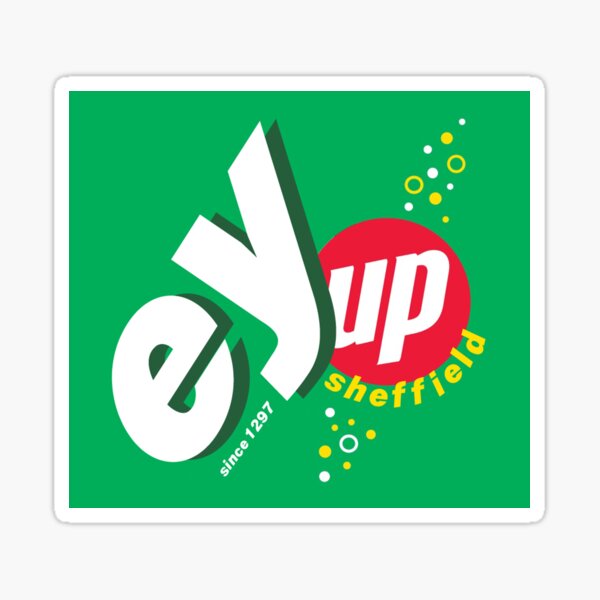 "Ey Up" Sticker for Sale by IanBakerToons | Redbubble