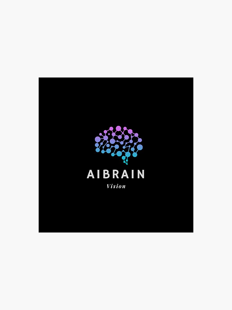 "AIBrain Logo" Sticker for Sale by AIBrain | Redbubble