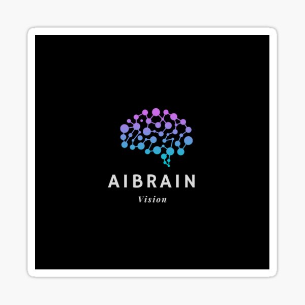 "AIBrain Logo" Sticker for Sale by AIBrain | Redbubble