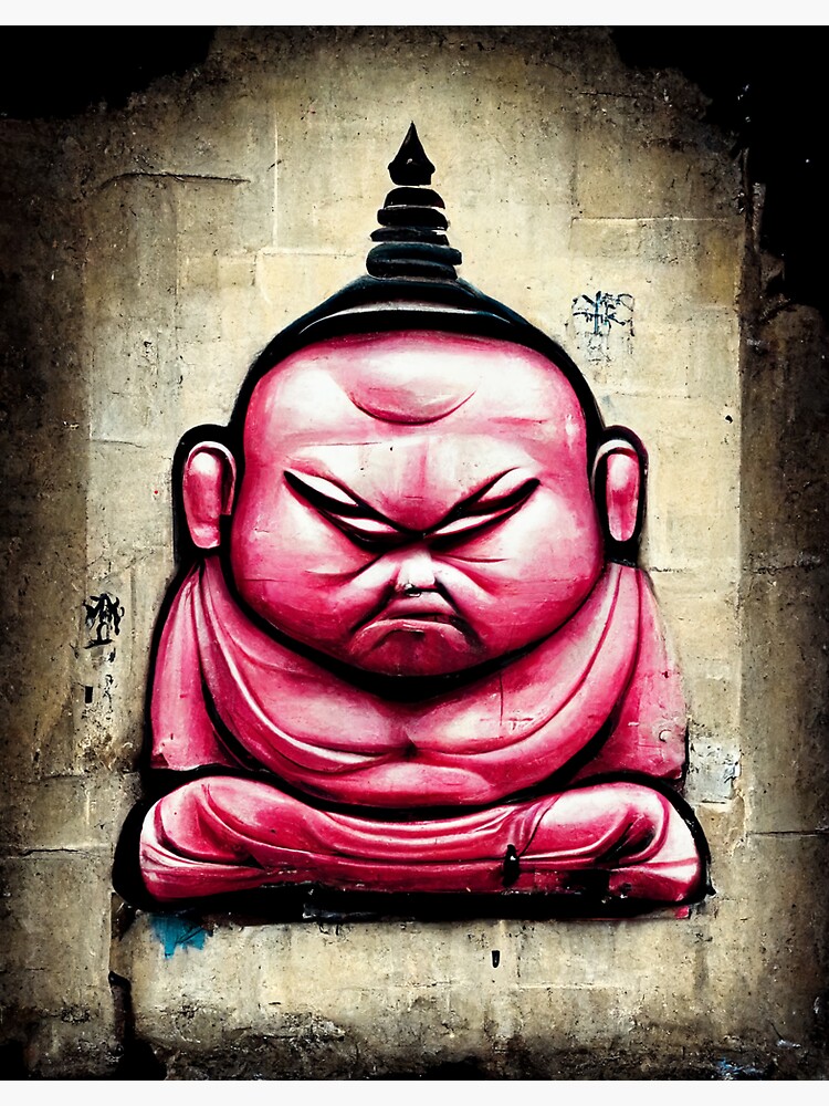 "Angry Buddha #7" Sticker for Sale by Quainphoto | Redbubble