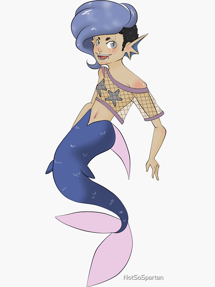 "Alternative Mermaid" Sticker for Sale by NotSoSpartan | Redbubble