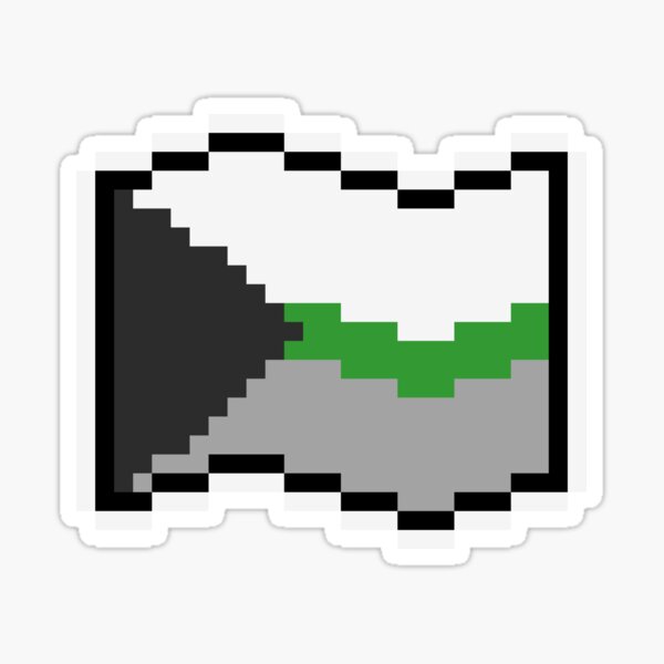 "Pixel Art Pride Flag - demiromantic" Sticker for Sale by ...