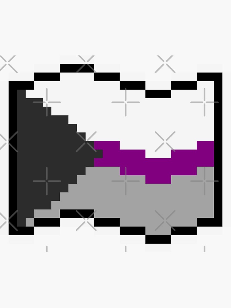 Pegatina «Pixel Art Pride Flag - bisexual» de GoldThornGuild | Redbubble