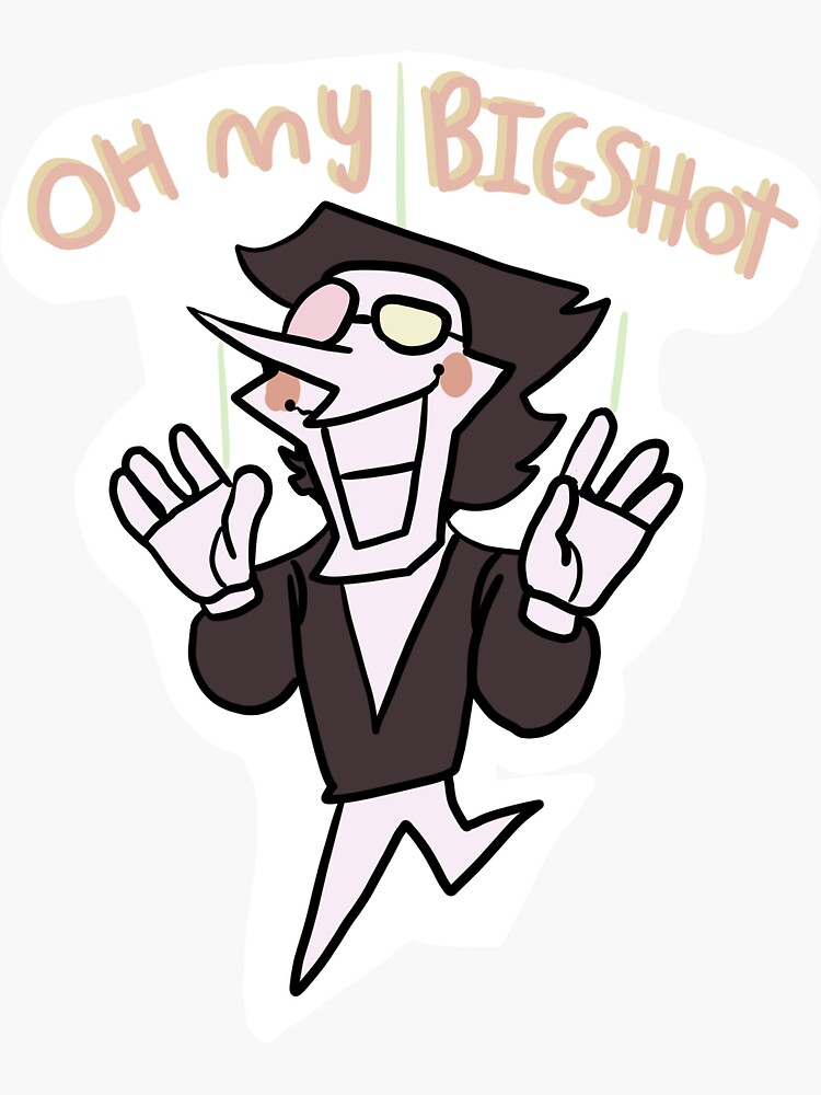 "OH MY BIGSHOT Spamton Sticker" Sticker for Sale by LazyboxP | Redbubble