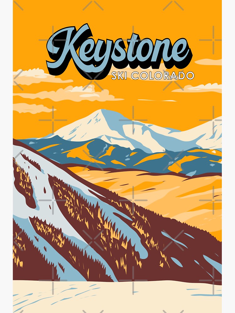 "Keystone Colorado Winter Resort Vintage" Sticker for Sale by ...
