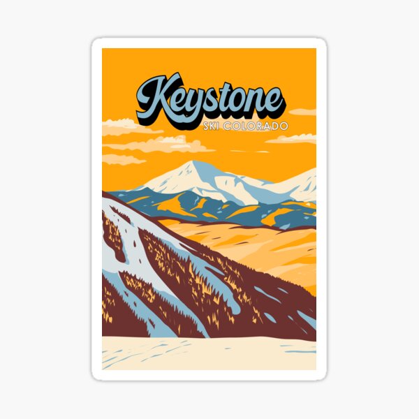 "Keystone Colorado Winter Resort Vintage" Sticker for Sale by ...