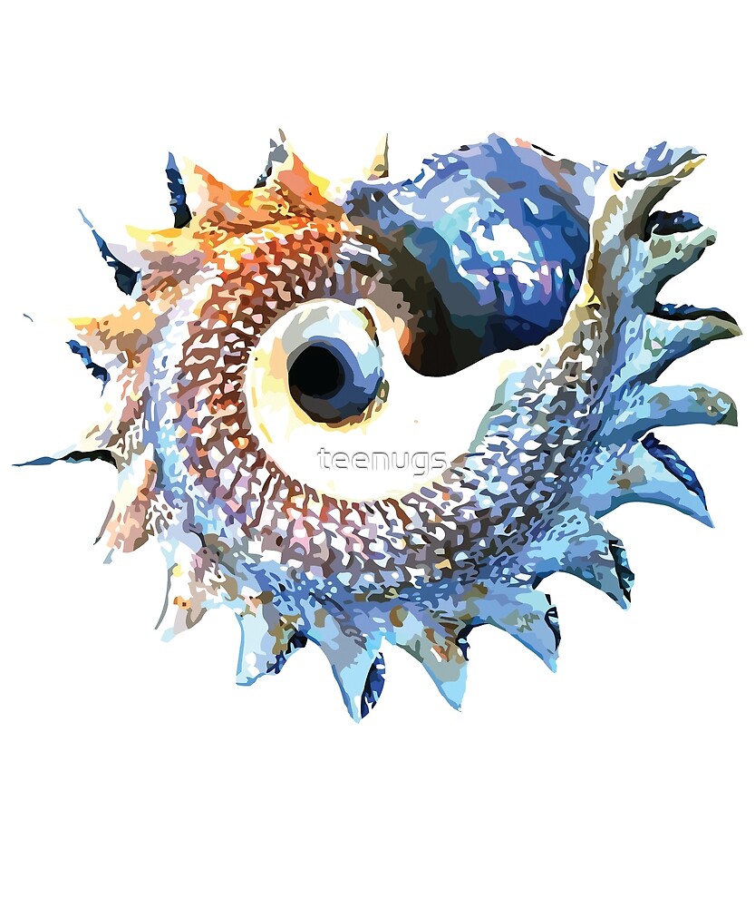 "Conch Shell Pearl Golden Ratio Spiral Fibonacci" by teenugs | Redbubble
