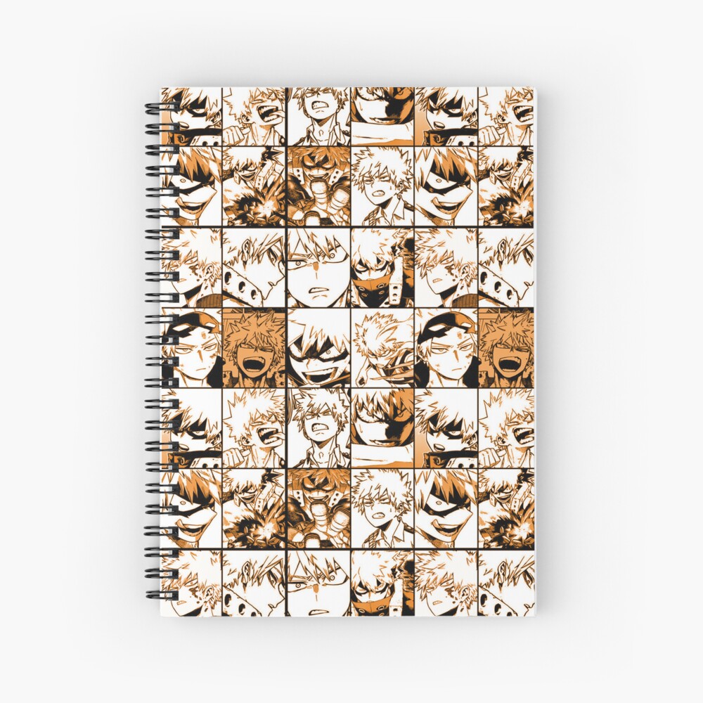 "Bakugo Katsuki collage" Spiral Notebook for Sale by Angellinx3 | Redbubble
