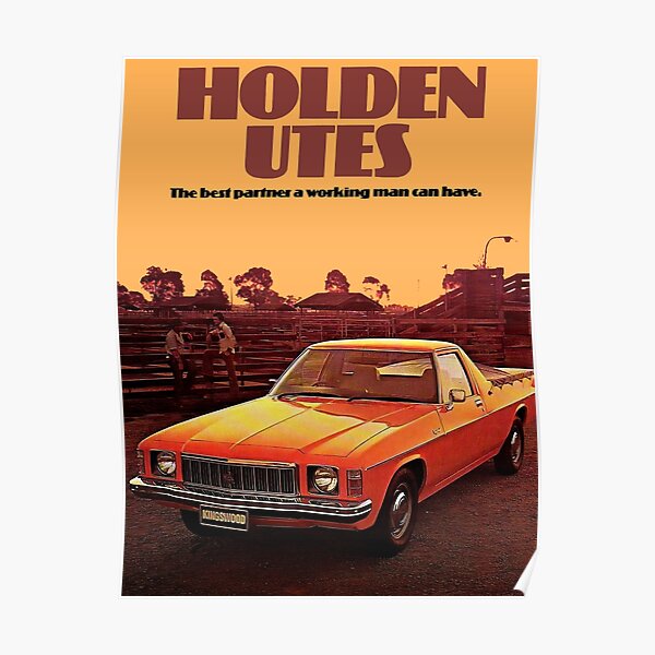 Póster «HOLDEN UTES - EL MEJOR SOCIO QUE PUEDE TENER UN TRABAJADOR ...