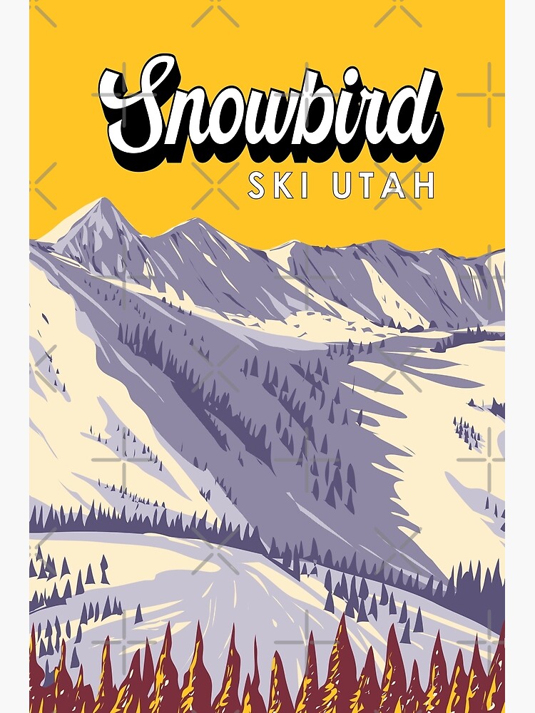 "Snowbird Ski Area Winter Utah Vintage" Poster for Sale by ...