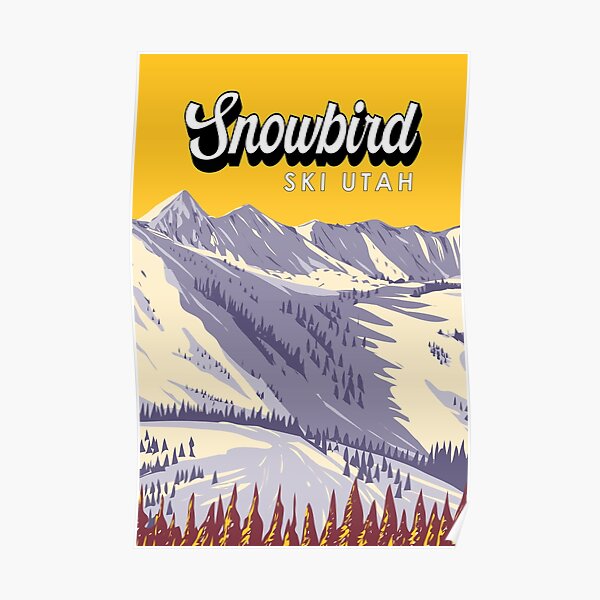 "Snowbird Ski Area Winter Utah Vintage" Poster for Sale by ...