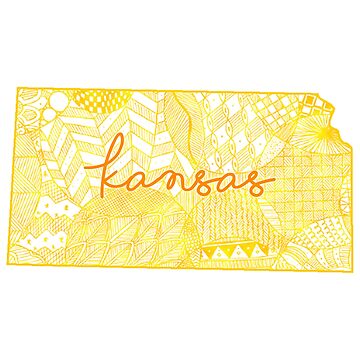 "Kansas" Sticker for Sale by Ally Gracie | Redbubble