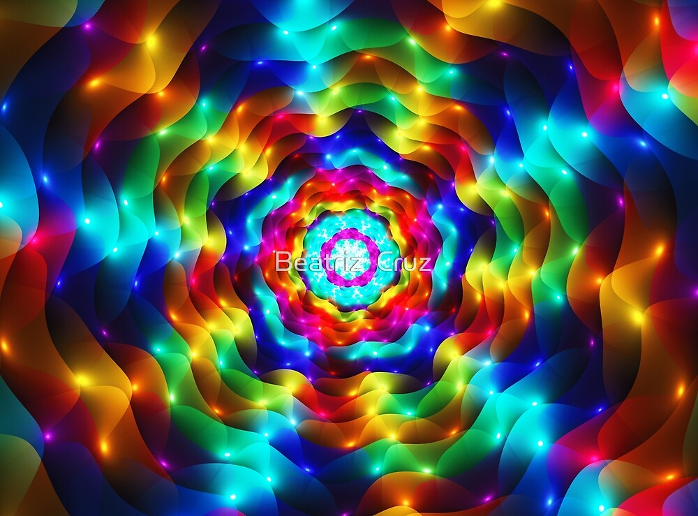 "Wavy Colorful Lights" by Beatriz Cruz | Redbubble