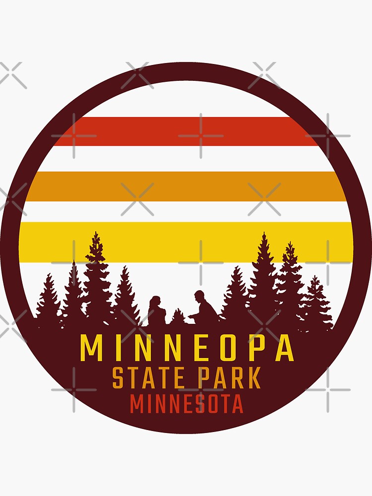 "Minneopa State Park MN Ring Logo" Sticker for Sale by VanyaKar | Redbubble