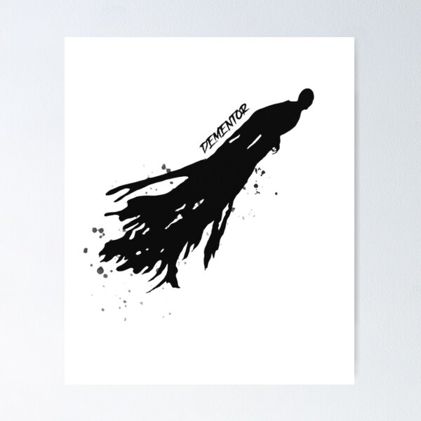 "Floating Dementor Wizard Silhouette" Poster for Sale by ...