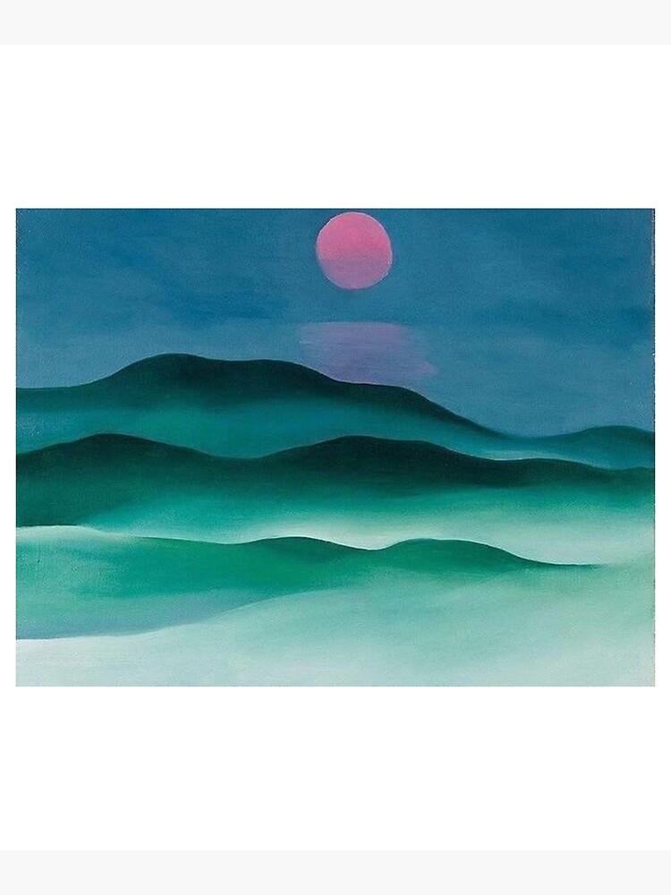 "georgia okeeffe pink moon over water" Poster for Sale by tanmayneelam ...