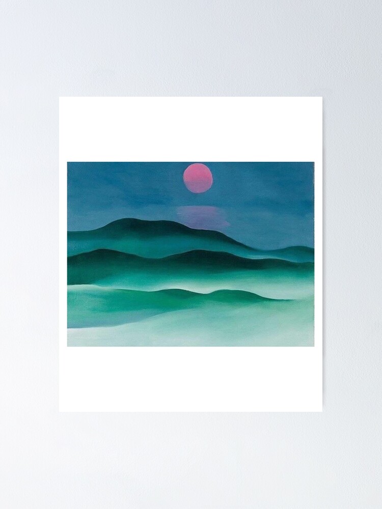 "georgia okeeffe pink moon over water" Poster for Sale by tanmayneelam ...
