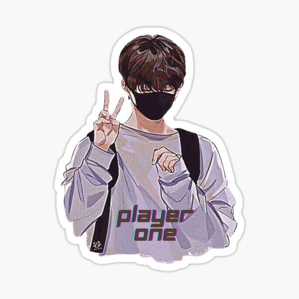 "Player one" Sticker for Sale by Wolvies1 | Redbubble
