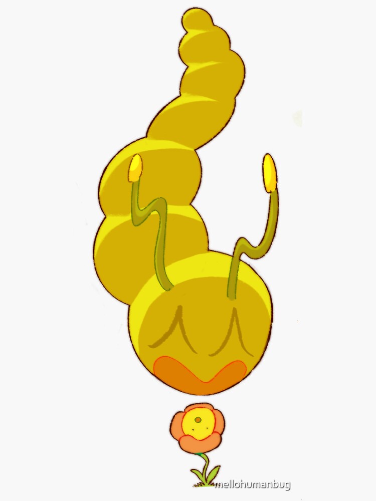"Famished Caterpillar" Sticker for Sale by mellohumanbug | Redbubble