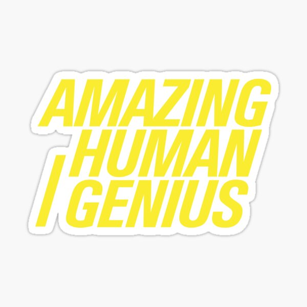 "Amazing Human / Genius | Brooklyn 99" Sticker for Sale by clamentine ...