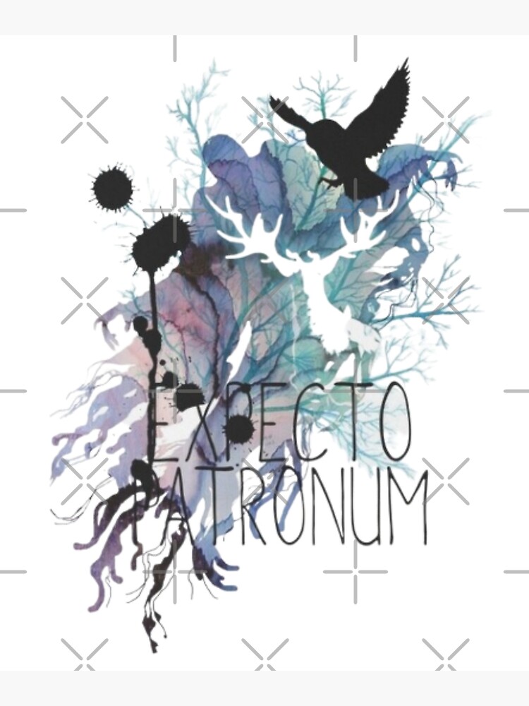 Póster «Expecto Patronum Silueta Mágica» de SilhouettesShop | Redbubble