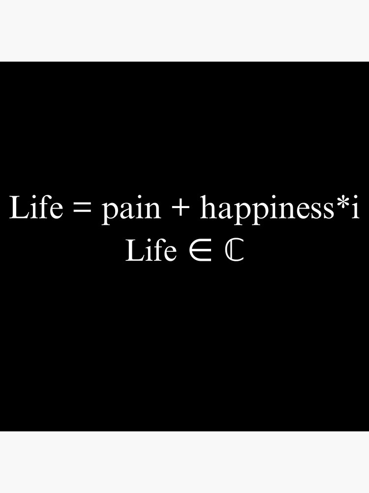 "Funny life is complex math meme." Poster for Sale by Emperors-Shop ...