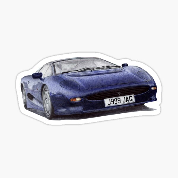 "Jag XJ220." Sticker for Sale by Scherbatyuk | Redbubble