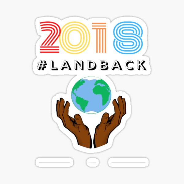 " Colorful Landback | Light Background" Sticker for Sale by embaarc ...