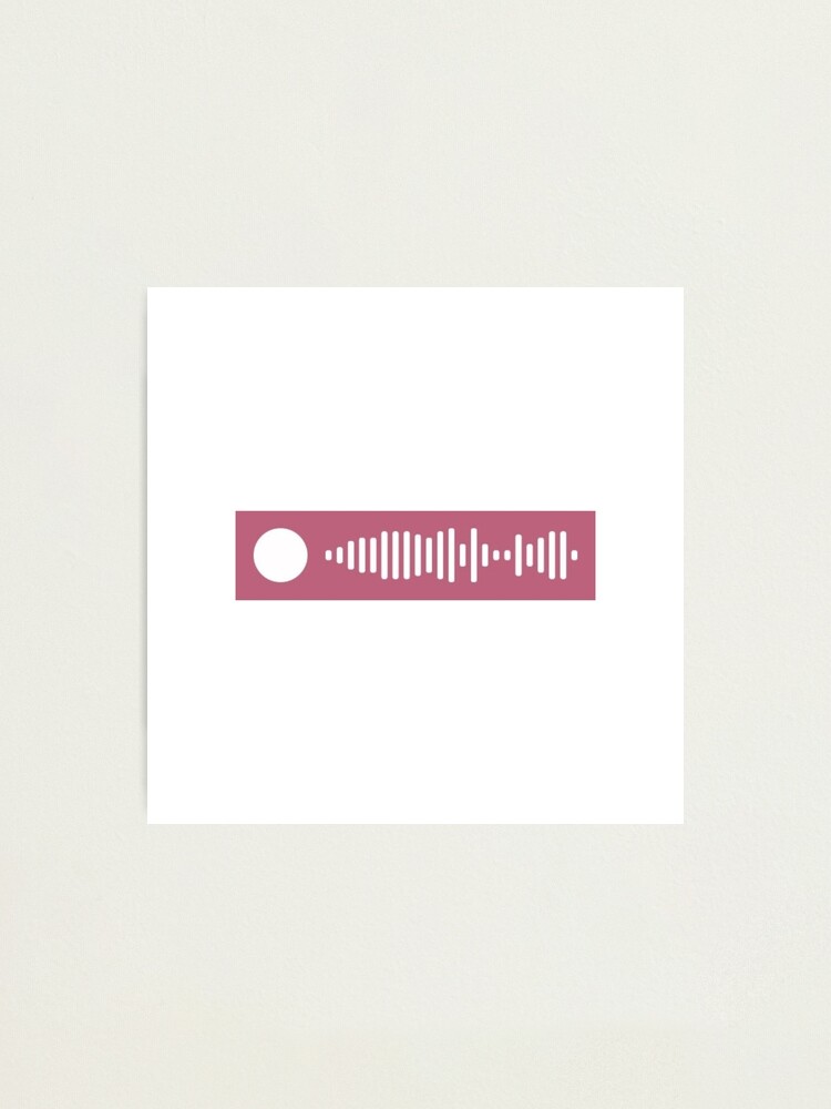 "Pink Venom by Blackpink | spotify scan code" Photographic Print for ...