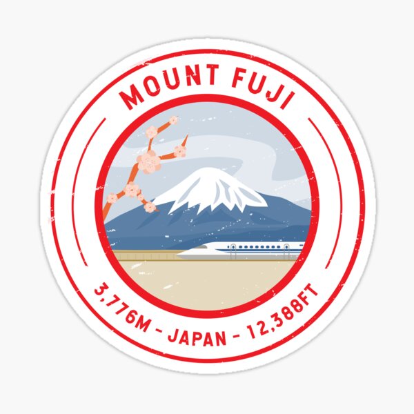 "Mount Fuji Japan | Hiking | Skiing" Sticker for Sale by KrisSidDesigns ...