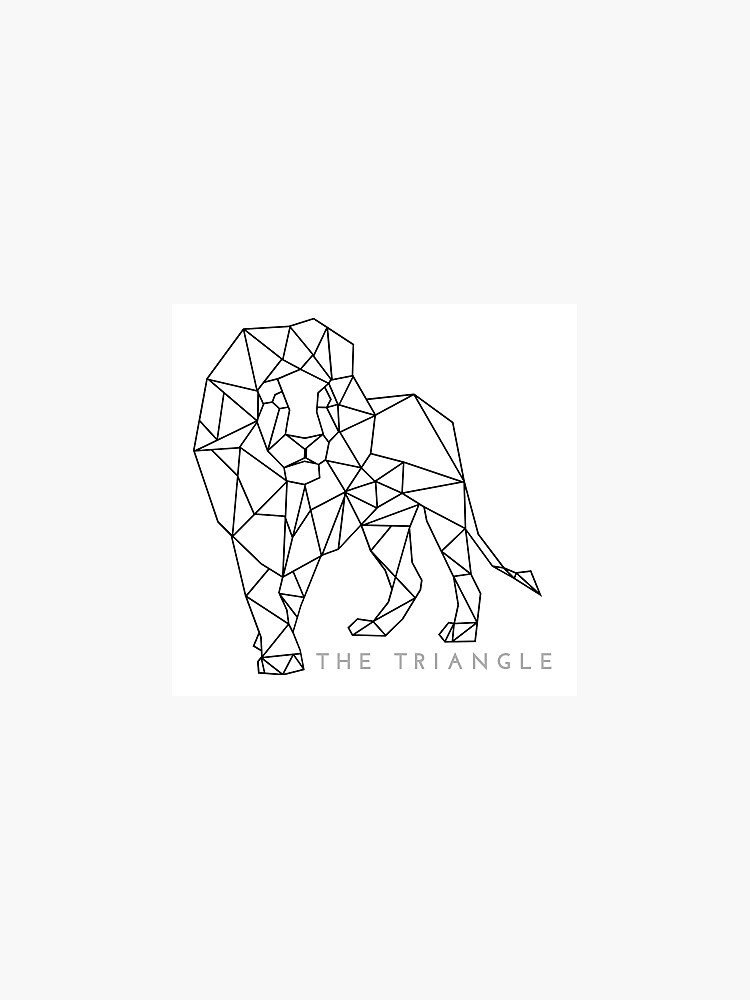 "The Triangle Lion Logo (Square)" Sticker for Sale by MockingbirdInc ...
